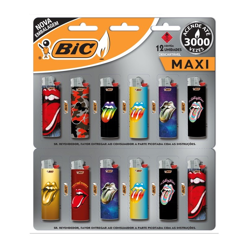 ISQUEIRO MAXI ROCK C/12